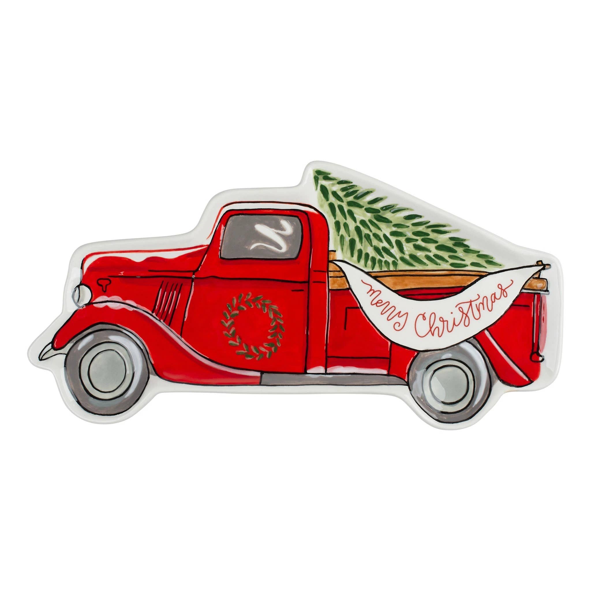 Red Truck Christmas Trinket Tray – Merrill Mischief